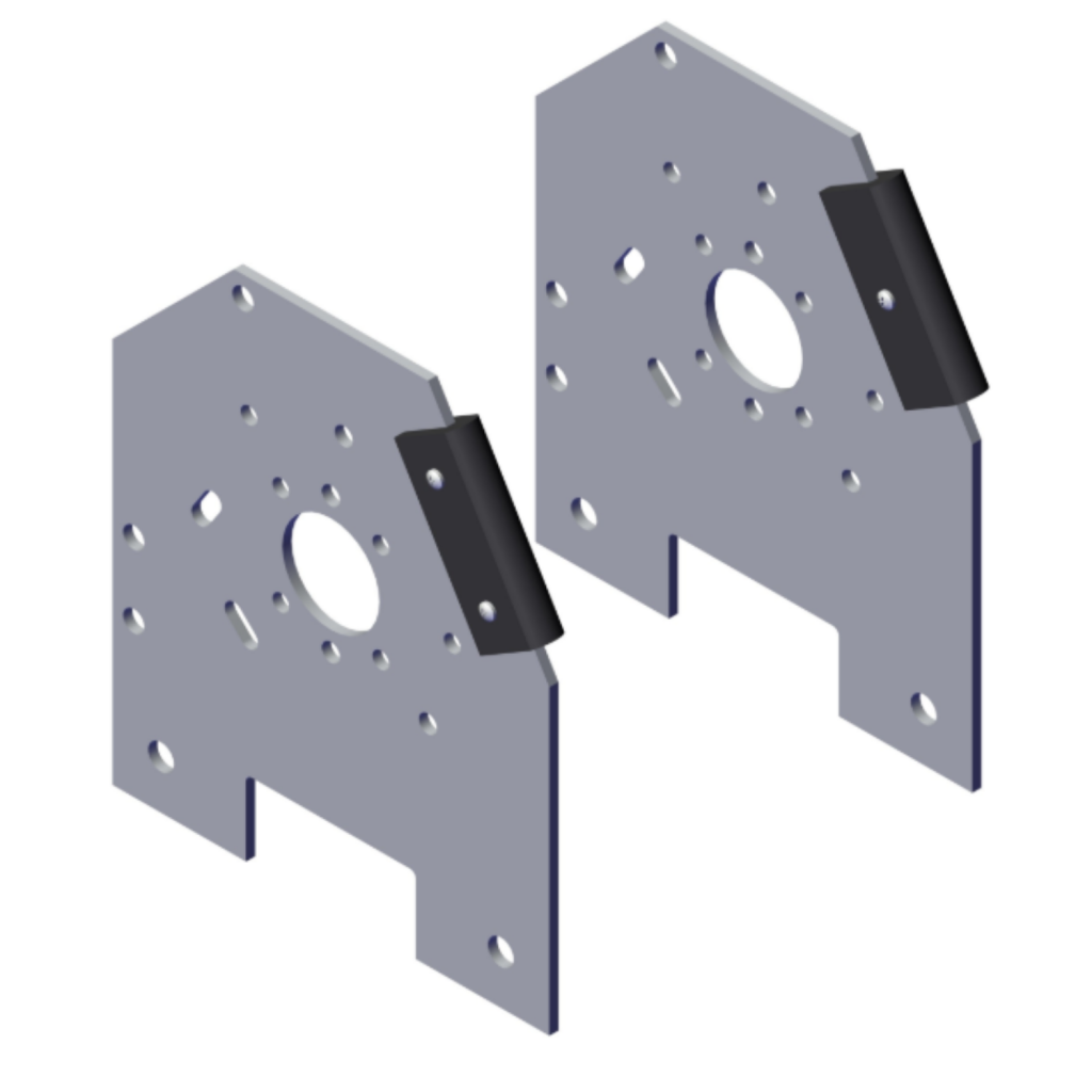 Aluminum Mounting Brackets - PAIR - Carter Scales and Tarps