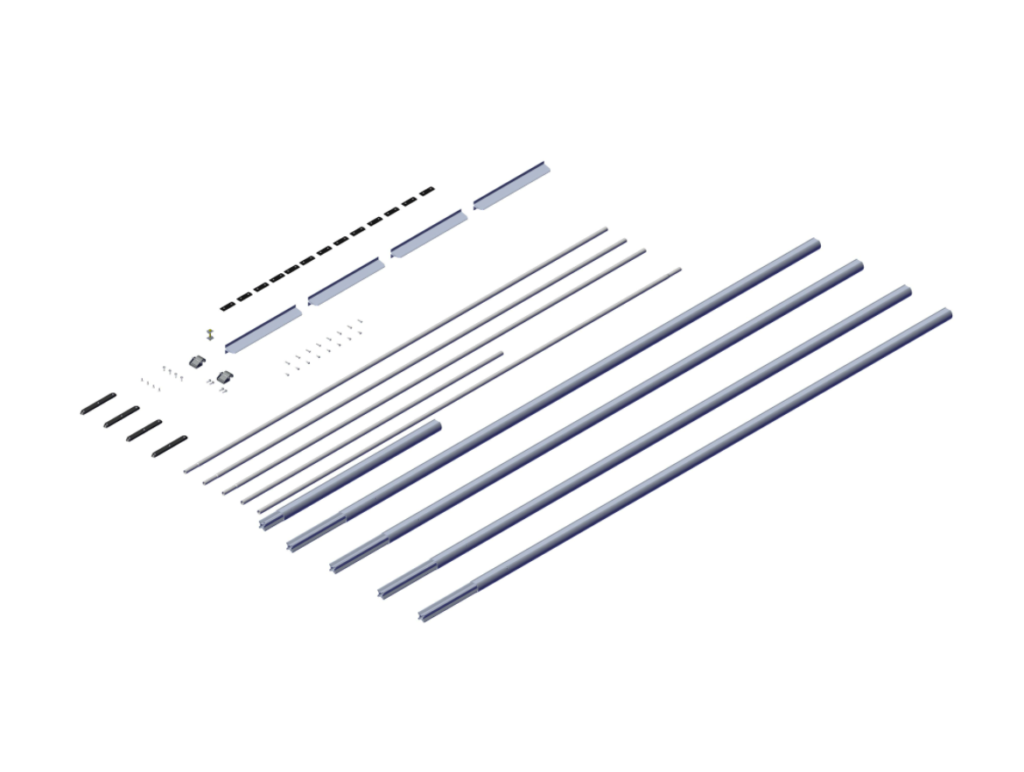 Axle Kit 3" w/Out Ridge Pole for 49' - 53' Trailers (Transfers Trailer ...